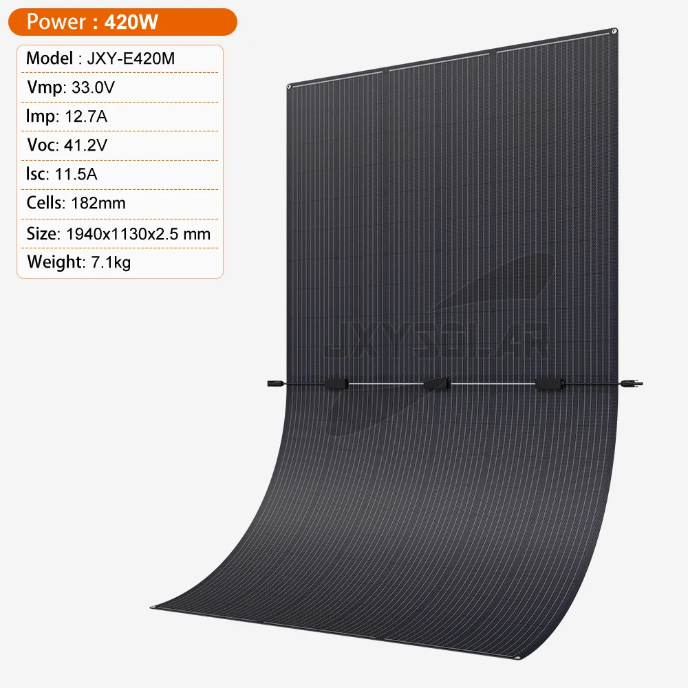 420 Watt 33 Volt Mono Cells Comprehensive Flexible Solar Panels For Rv ...