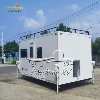 Dual Cab Premium Truck Chassis Mounted Aluminum 4x4 Overland Long Bed ...