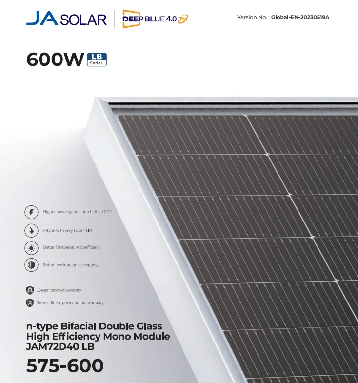Ja Solar Bifacial Photovoltaic Solar Panel Ja Solar Pv Panels N-type ...