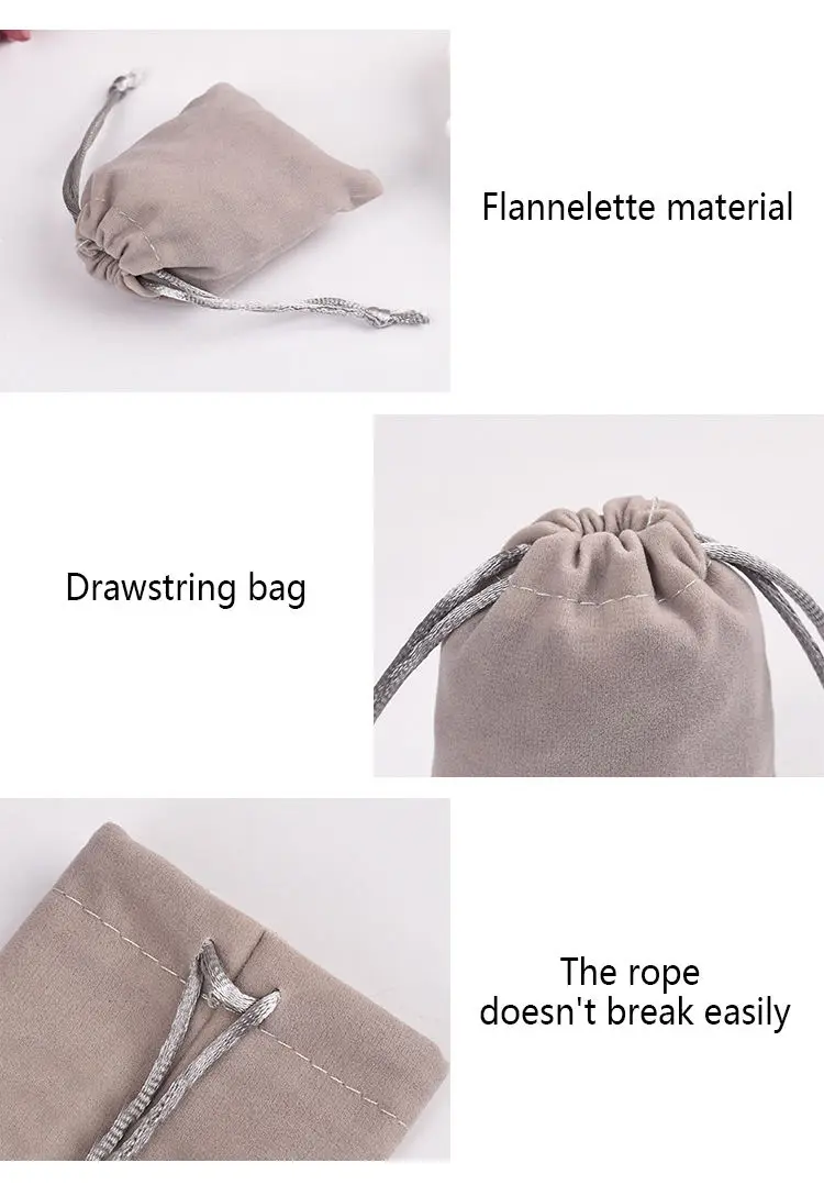 Recyclable Velvet Pouches - Customizable Jewelry Packaging