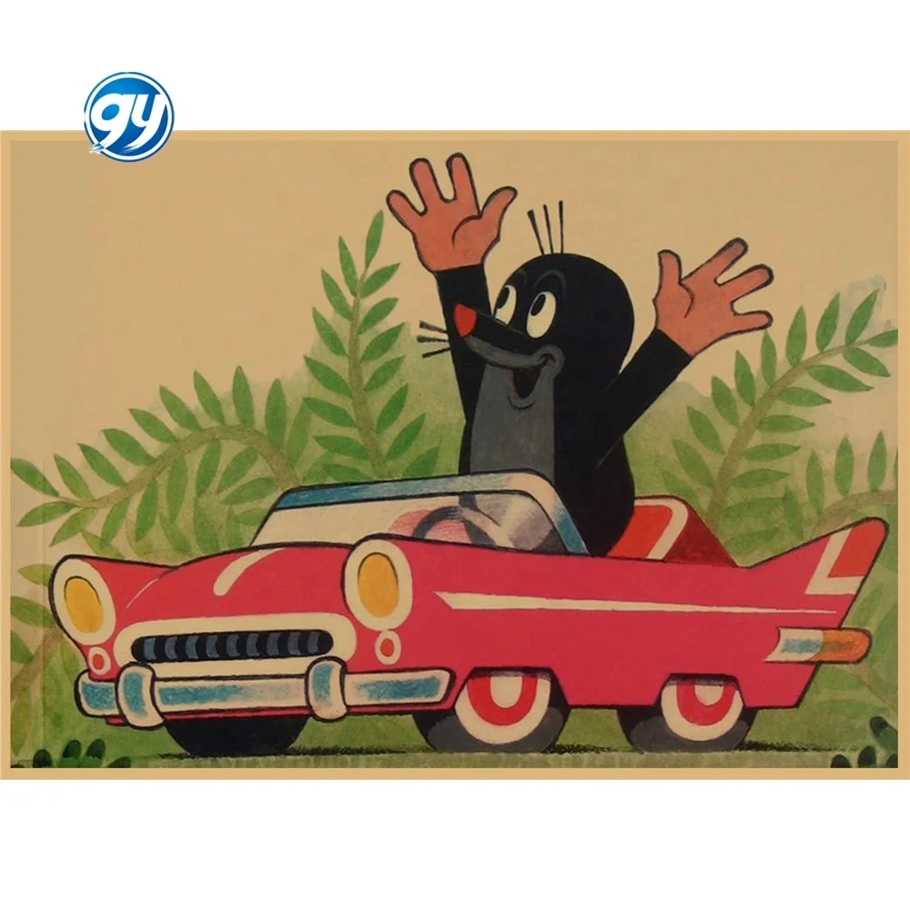 Mole Story Cartoon Anime Poster Retro Kraft Paper Decorative Painting ...