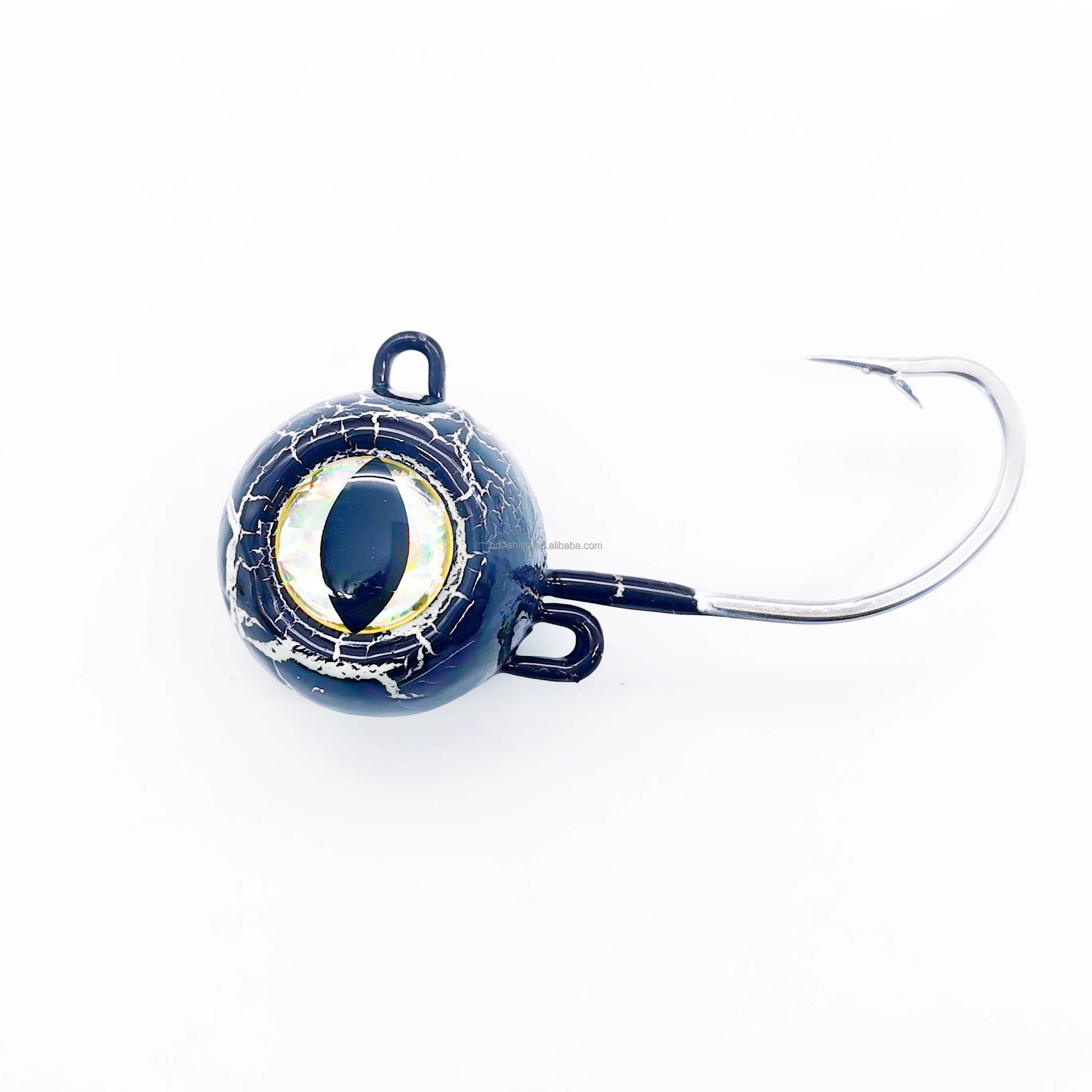 25-180g 3d Fisheye Round Lead Sinkers Head Snapper Metal Jig Saltwater ...