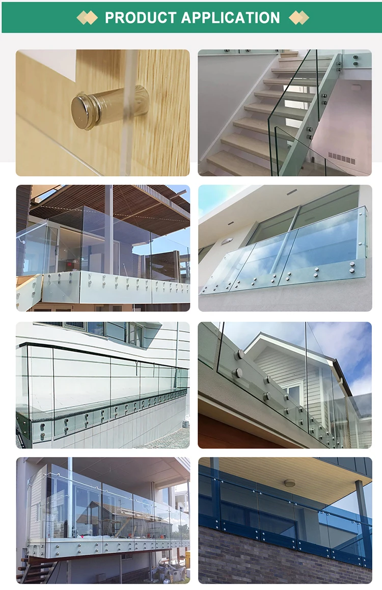 Frameless Glass Anchor Curtain Wall Standoff Fastener Stainless Steel ...