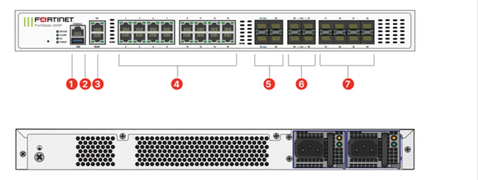 High Performance F0rtinet Fg-400f Dual Ac Power Supplies Sd-wan Next ...