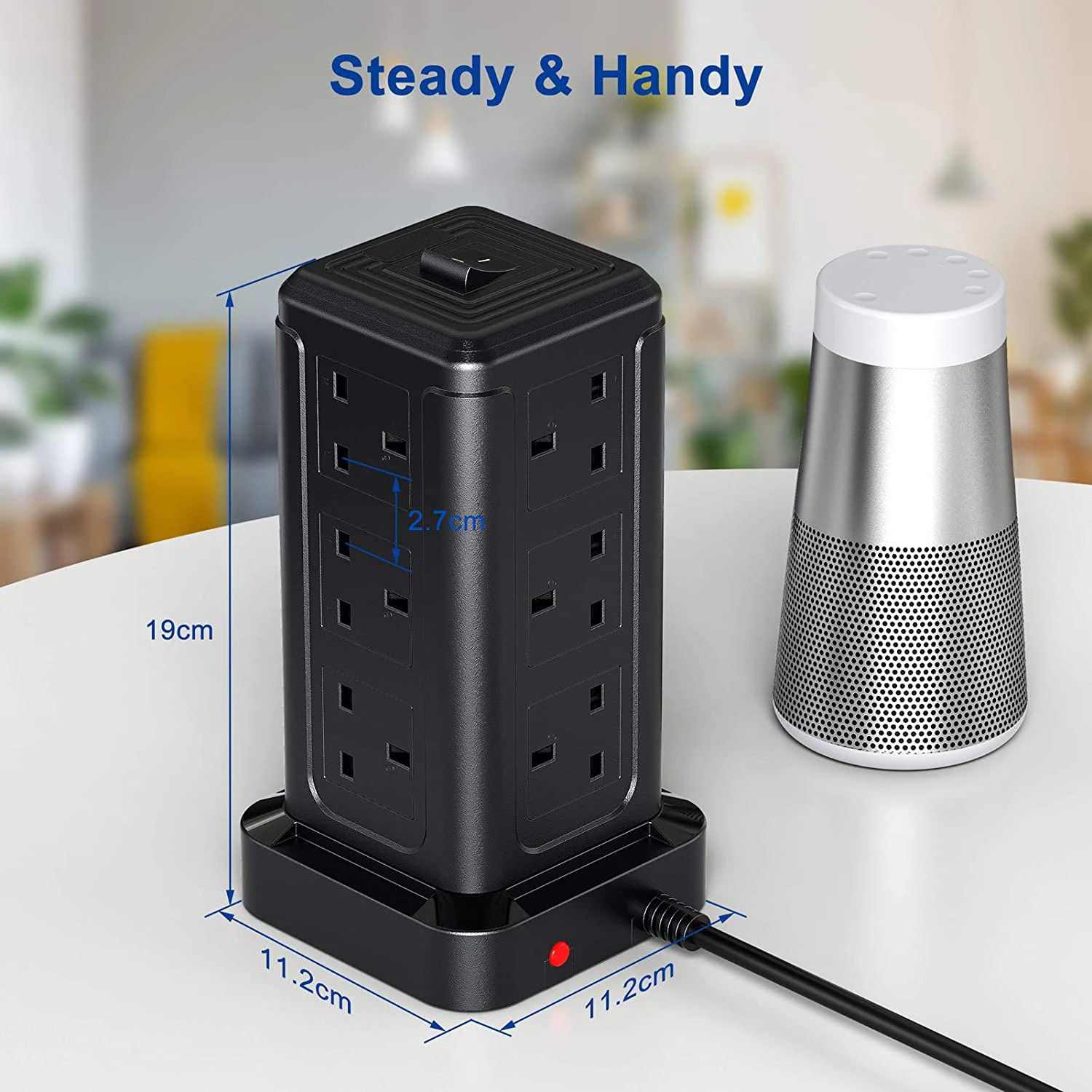 Vertical Power Strip With USA Standard Extension Socket for Home and PD ...