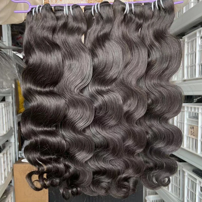 Wholesale Unprocessed Virgin Raw Human Hair Bundles 10A Grade Cuticle ...