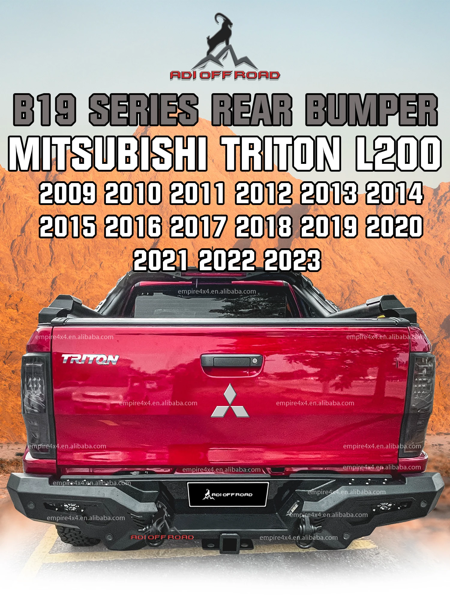 Pickup Truck Steel Front Bumper Rear Bumper Roll Bar Side Step Bullbar ...