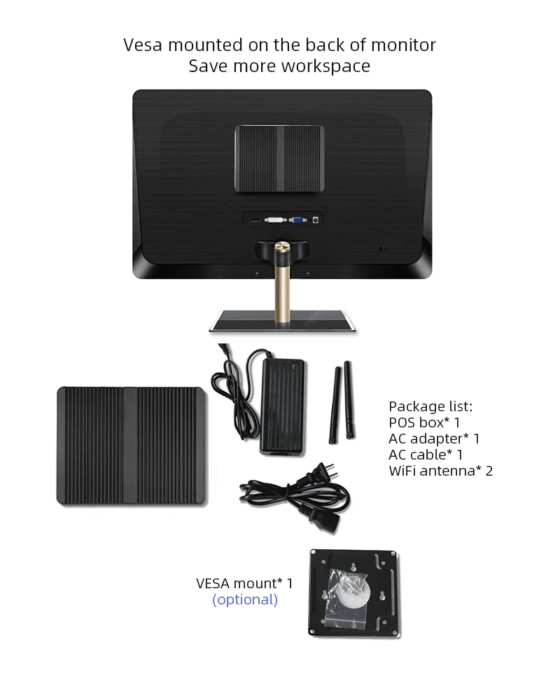 Dual LAN Dual COM Industrial Mini PC J1900 All in One