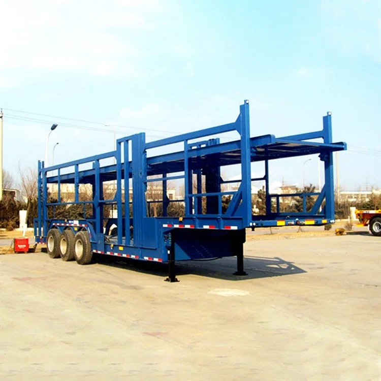 Manufacture Provide New 3axle Semi-trailer Chassis 8units Car Carrier ...