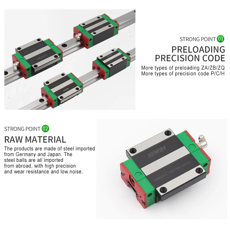 Hiwin Block H25c For Linear Guide Rail Hiwin Linear Block Hgh15ca ...