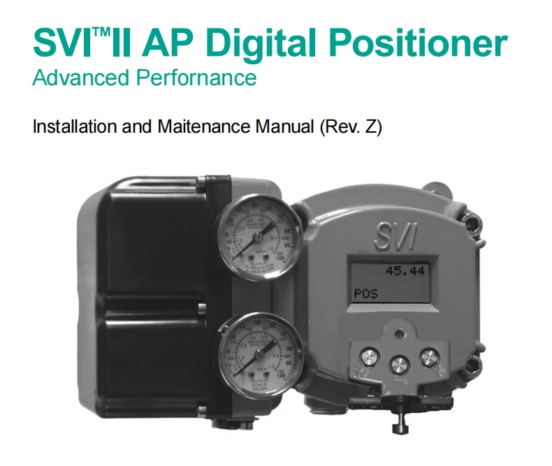 Masoneilan Valve Positioner Double Acting and Display and Feedback SVI2 ...