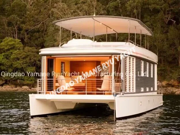 Aluminum House Boat - Durable & Versatile Fishing Vessel