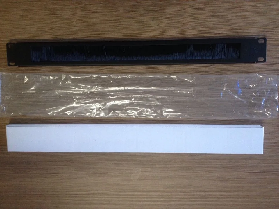 1u Brush Type Cable Management 19" Rack Cabinet Accessories Cable ...
