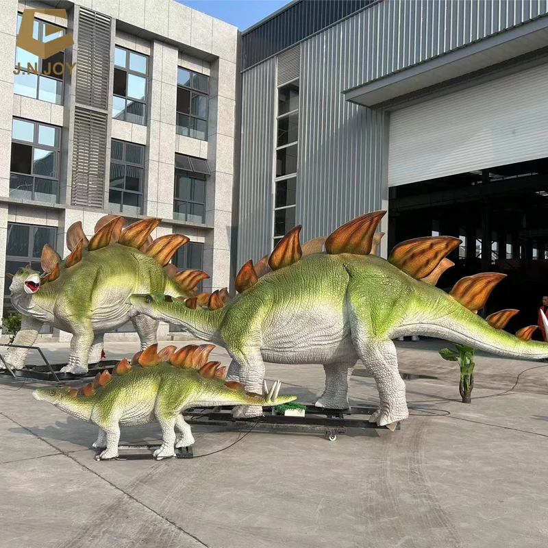 Ad-63 Waterproof Realistic Dinosaur Animatronic Simulation Artificial Stegosaurus Family - Buy ...