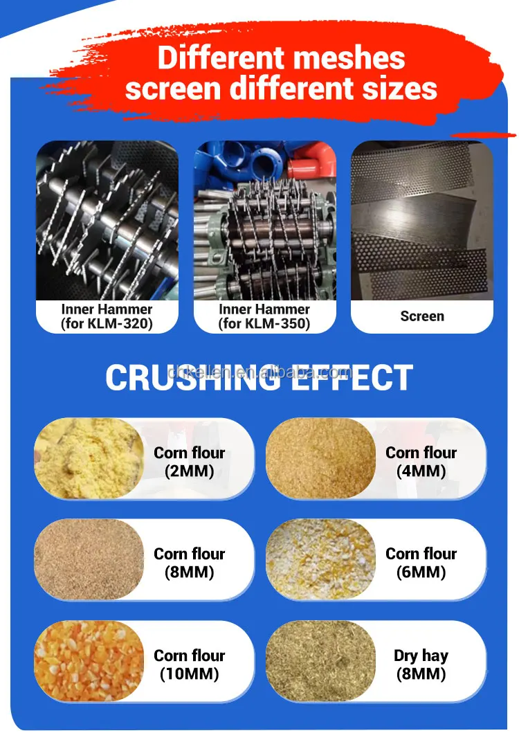 Diesel Engine Corn Cob Grinding Machine - Efficient Feed Hammer Mill ...