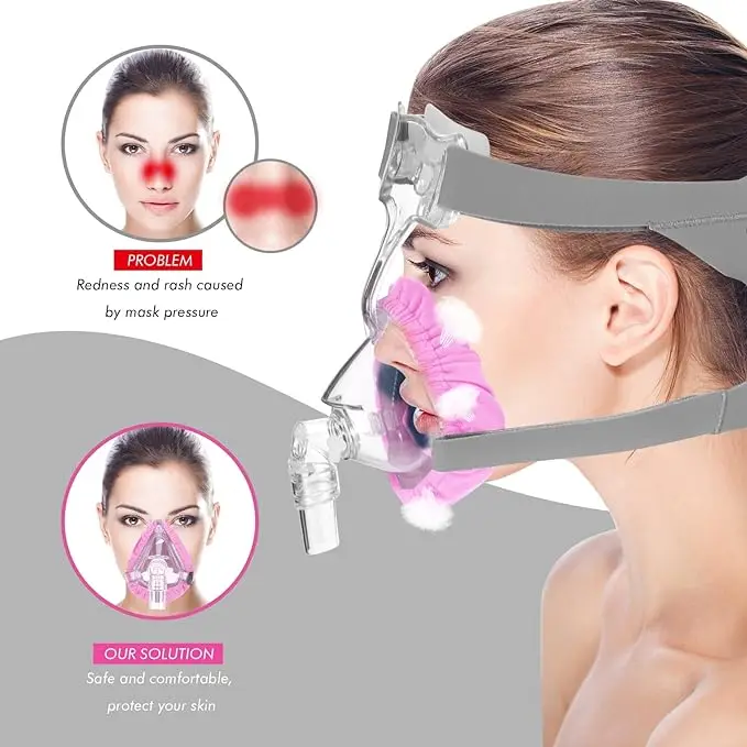 Hot Sales Pink CPAP Mask Liner, CPAP Mask Cover Cushion,sleeping ...