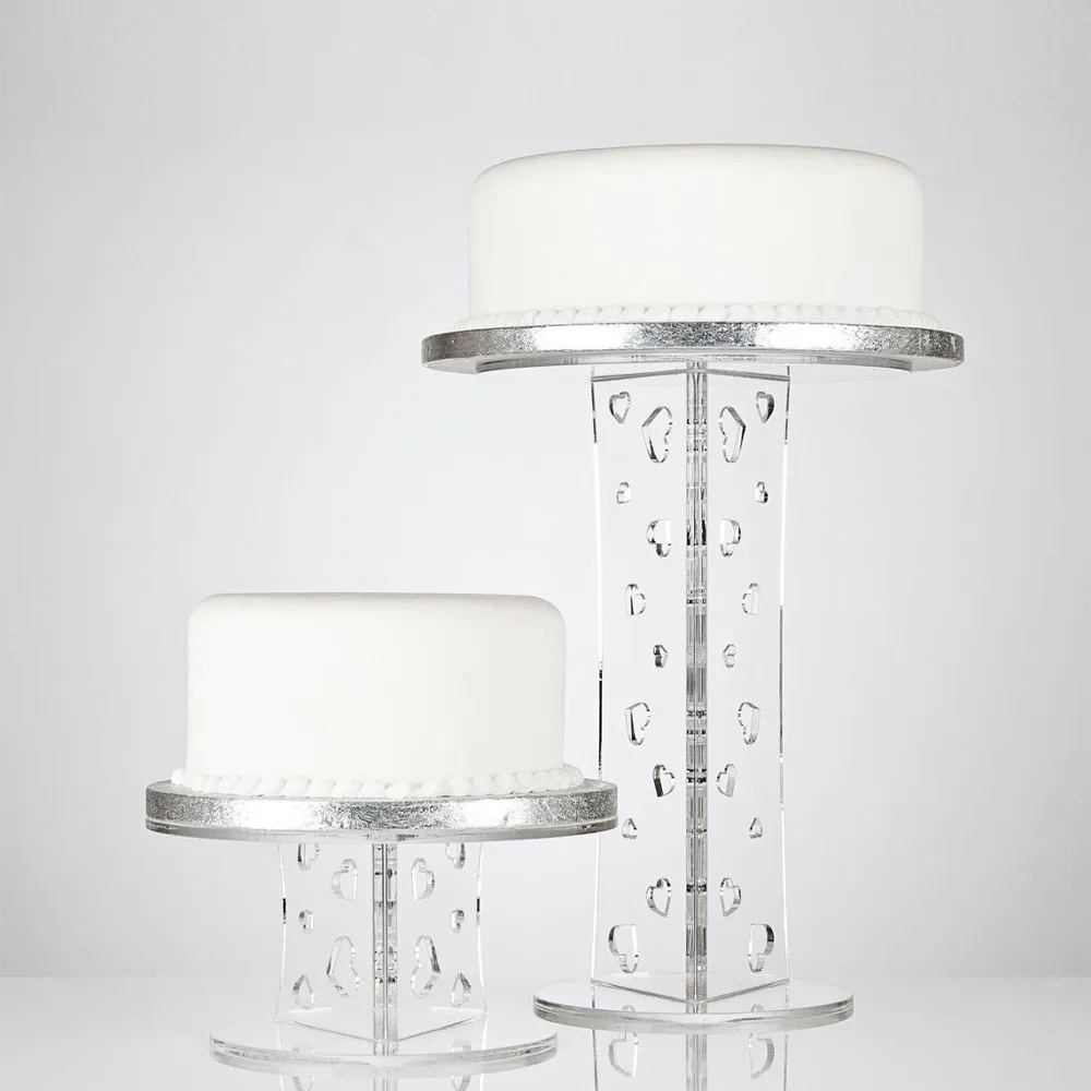 Clear Acrylic Wedding Cake Display Stands - Elegant & Modern