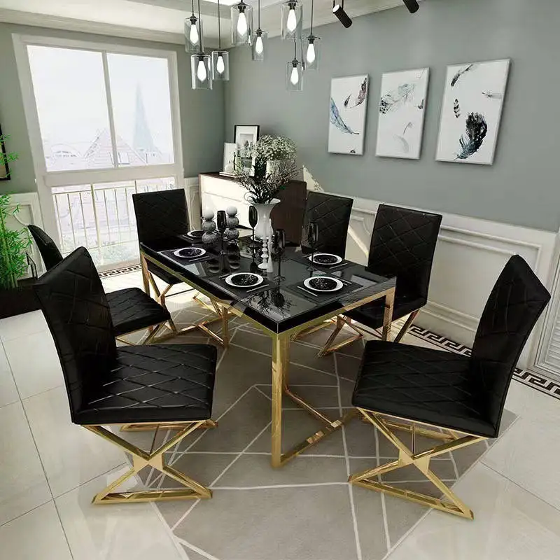 Modern Luxury And Beautiful Dining Table And Chair Set High End Hotel ...