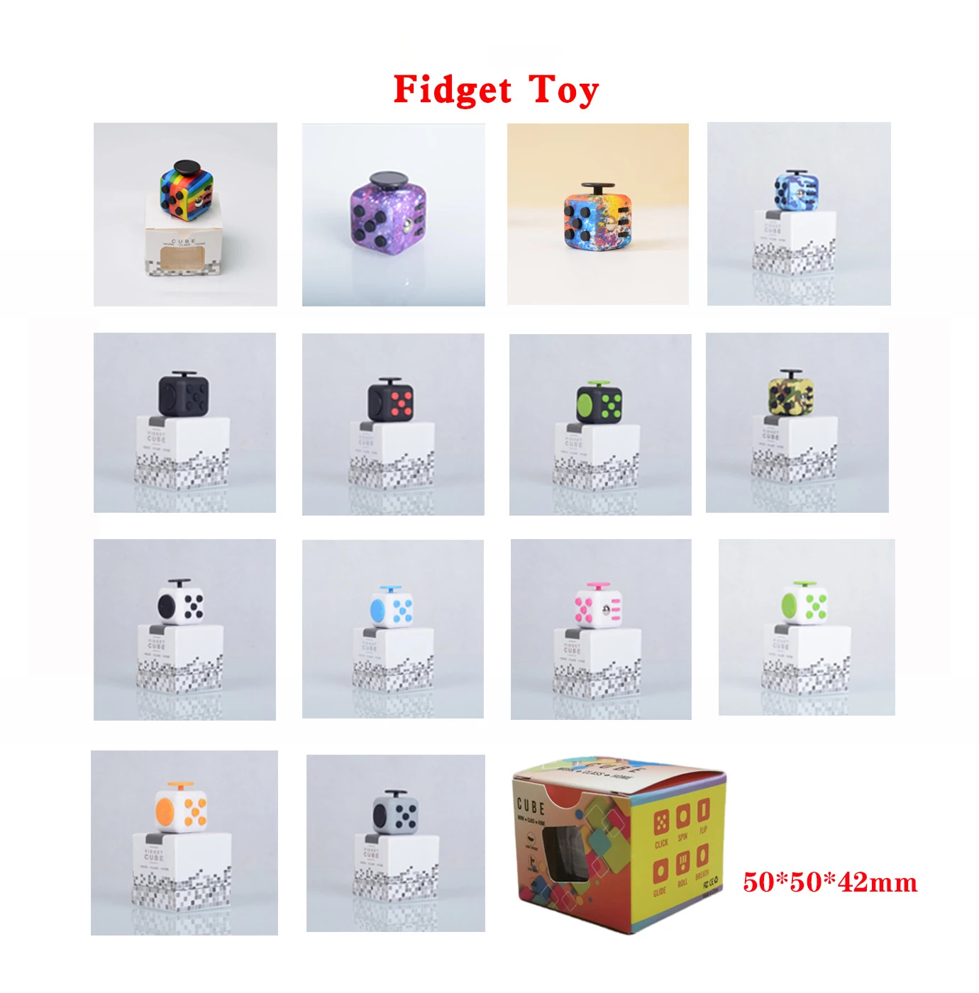 Custom Fidget Cube - Stress Relief Sensory Toys for Kids