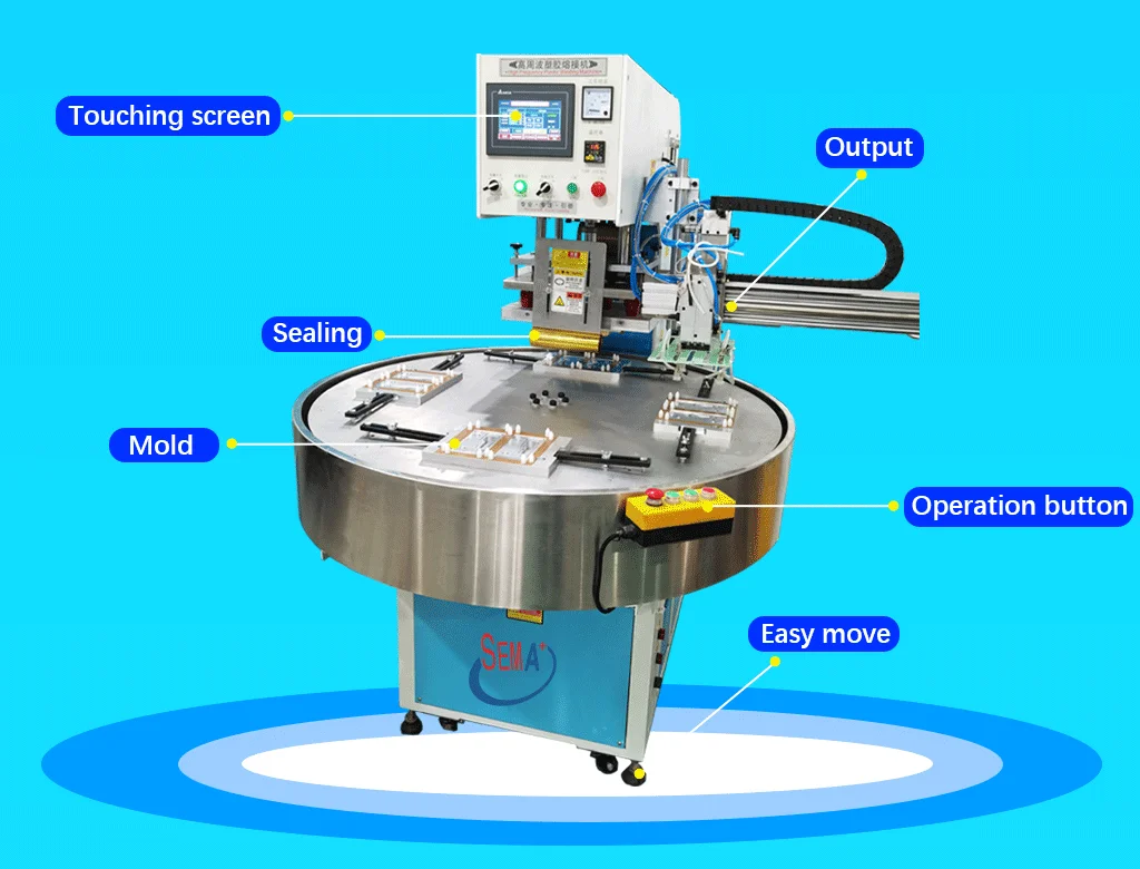 Automatic Rotary Disc Blister Sealing Machine For Pvc Blister Sealing ...