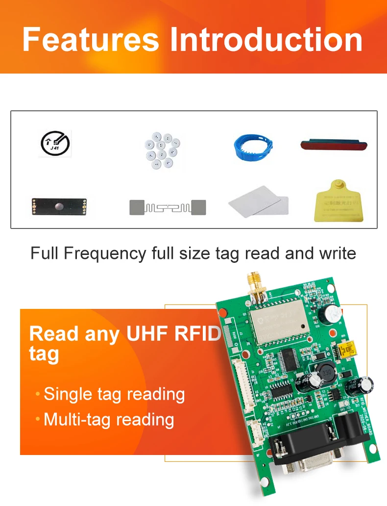 Módulo De Lectura Y Escritura Rfid,Lector De Tarjetas Uhf Rfid Para ...