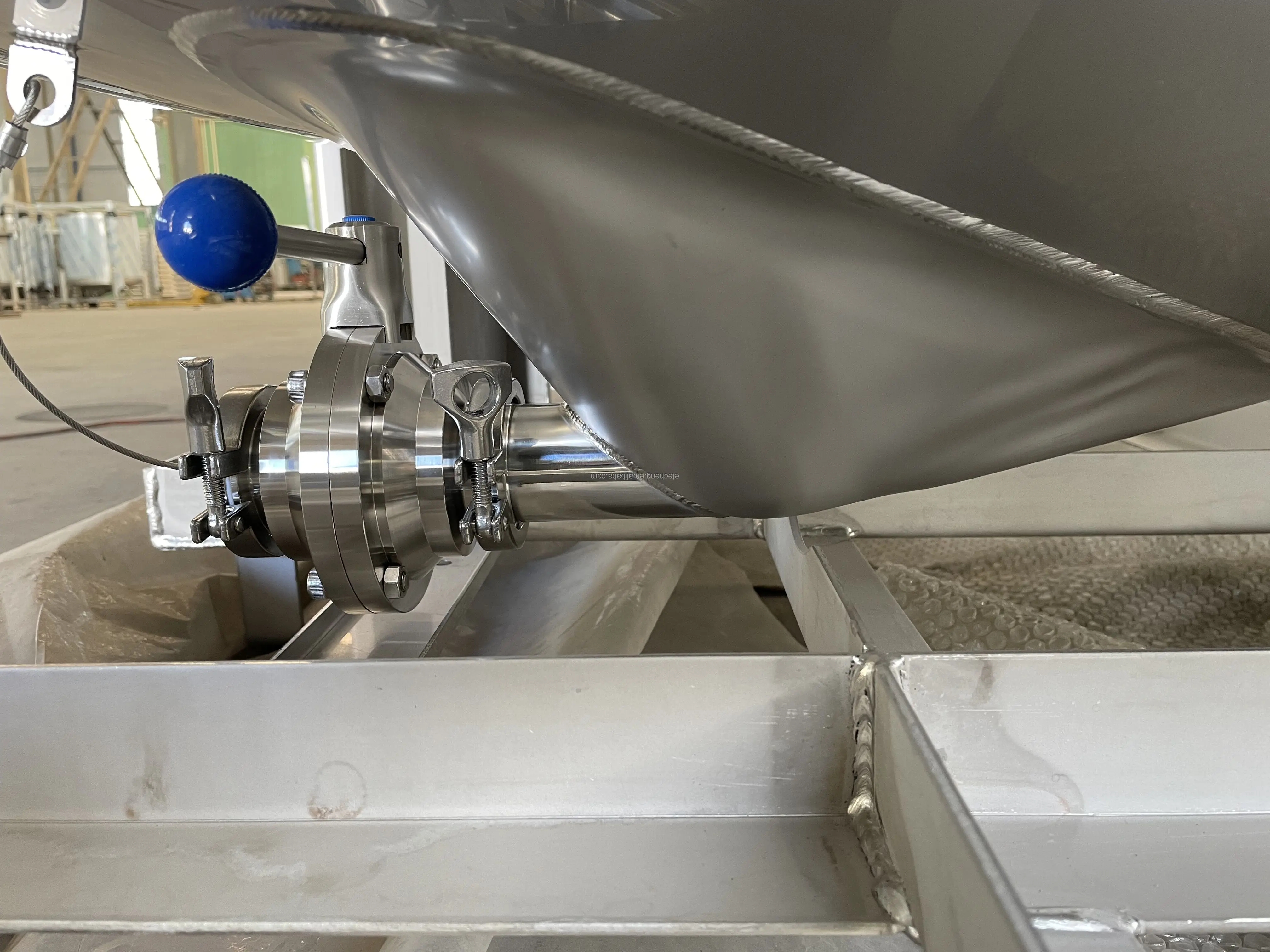 1000L SS304 Storage Tank Stainless Steel IBC Tote Tank Eccentric Bottom ...