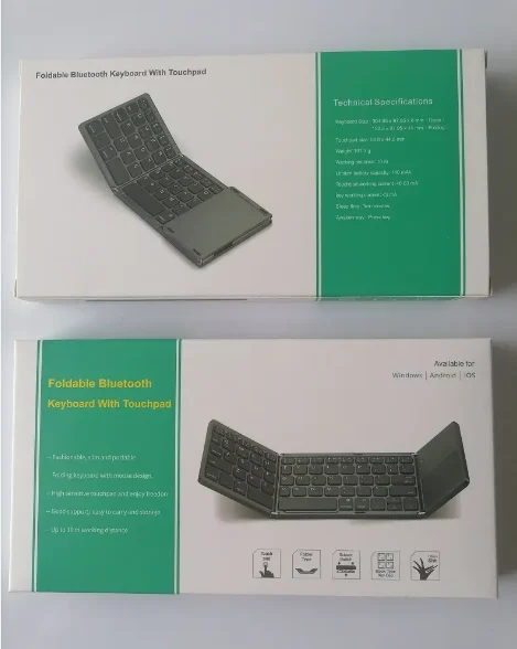 Factory Triple Folding Mobile Teclado Portatil Ultra Slim Touchpad ...