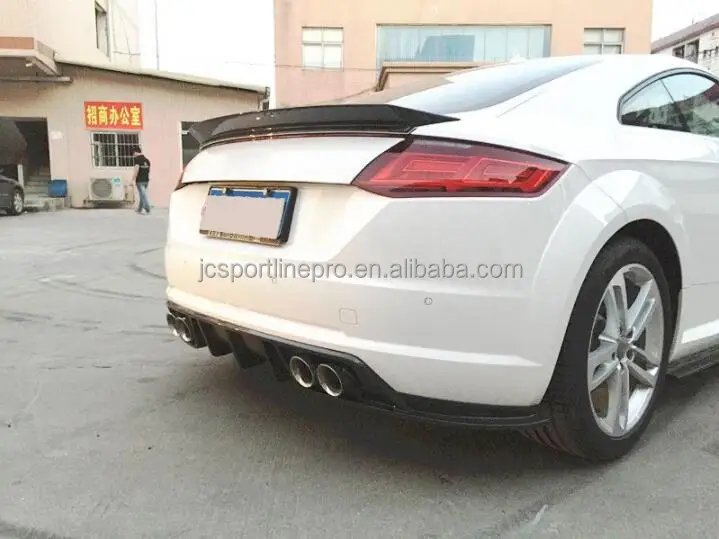 Audi TT MK3 2015-2017 Carbon Fiber Rear Diffuser - Jcsportline