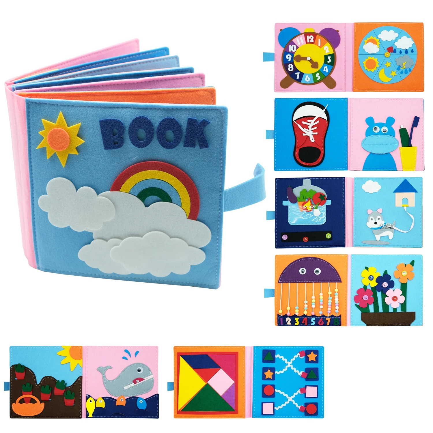 Felt Early Childhood Education Books Children's Enlightenment Cartoon ...