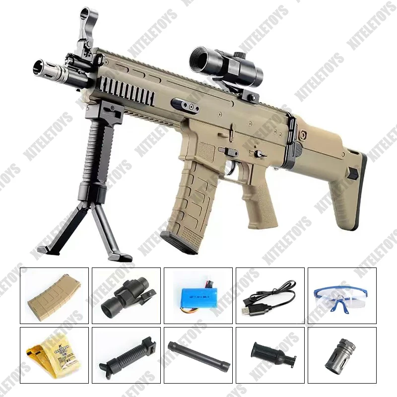 Jingming M4 Assault Rifle Nylon Hk416 Electric Splatter Gel Ball ...