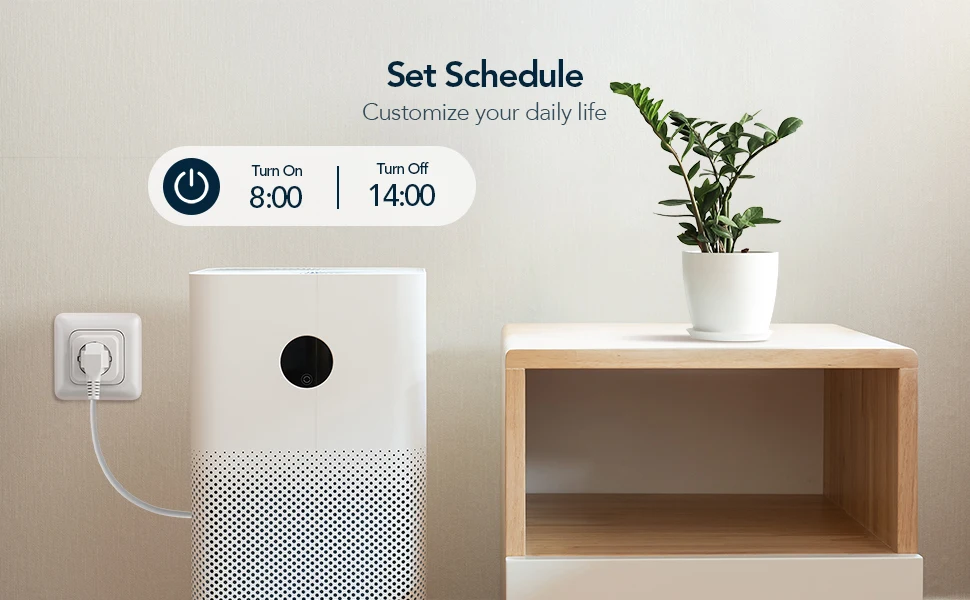 Smart Plug Socket with Voice Control - Measures Power Consumption