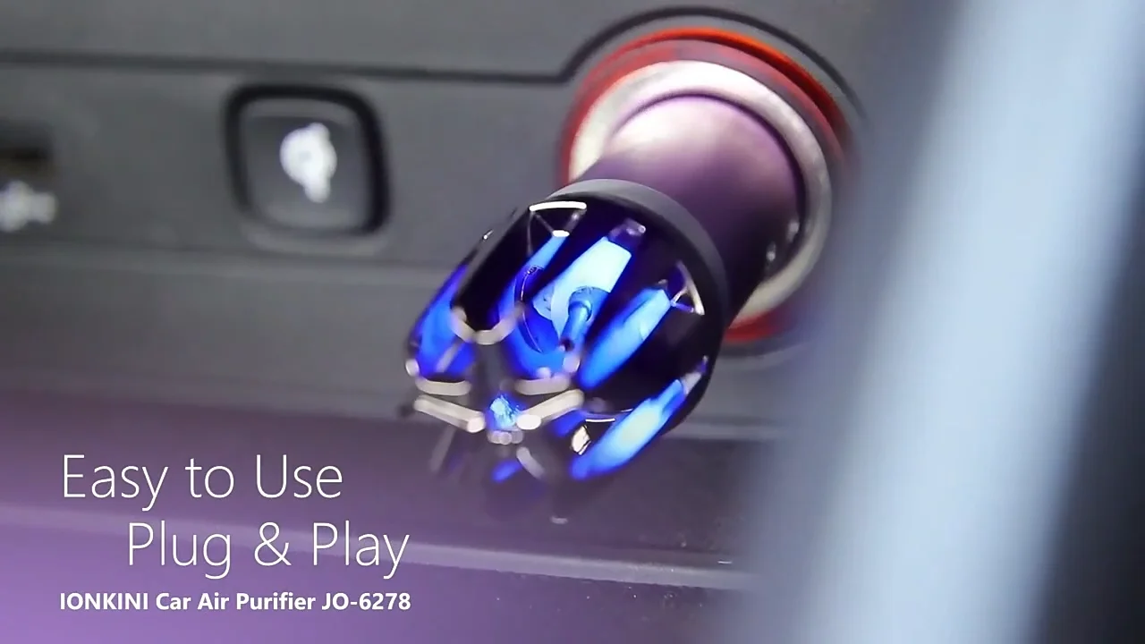 Small Indoor Auto Air Cleaner Ce Rohs Fcc 12v Plug In Mini Car Air ...