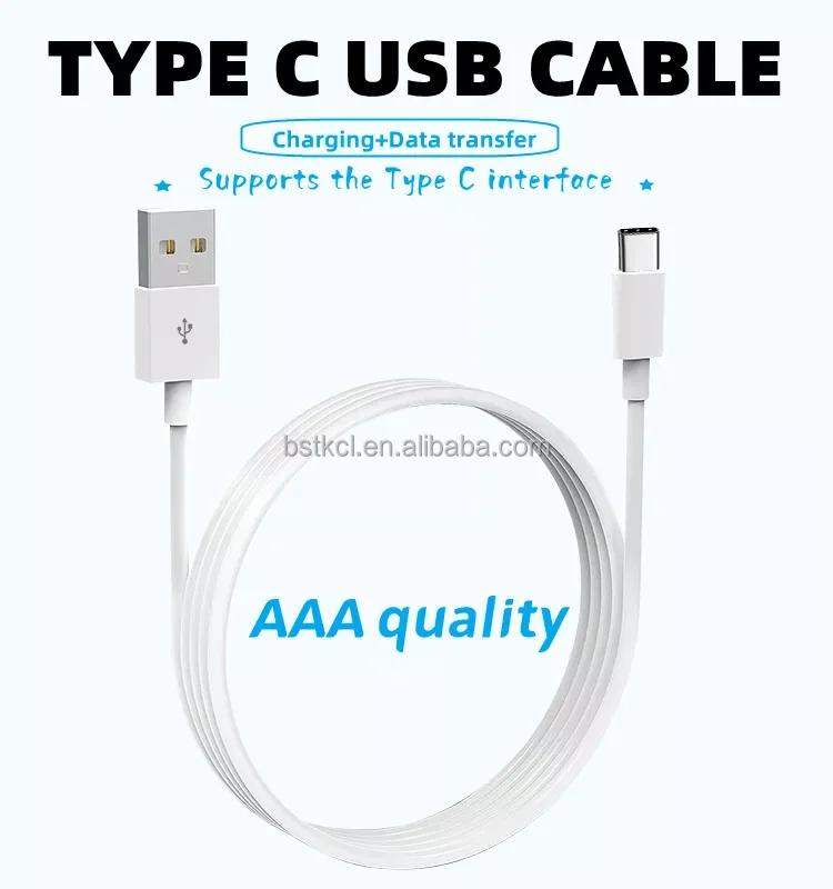 Customized Logo 1M 3ft Usb Cable PVC TPE Type C Usb Cable with Box Fast ...