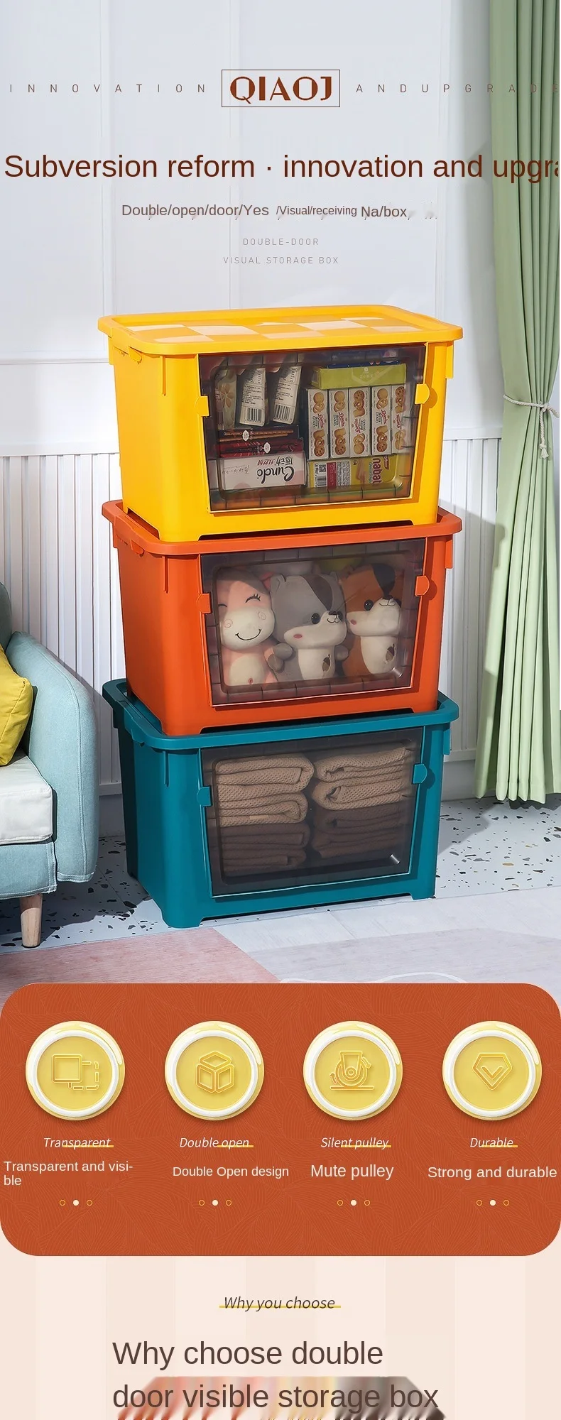 Side Open Storage Box - Versatile Solution for Organizing