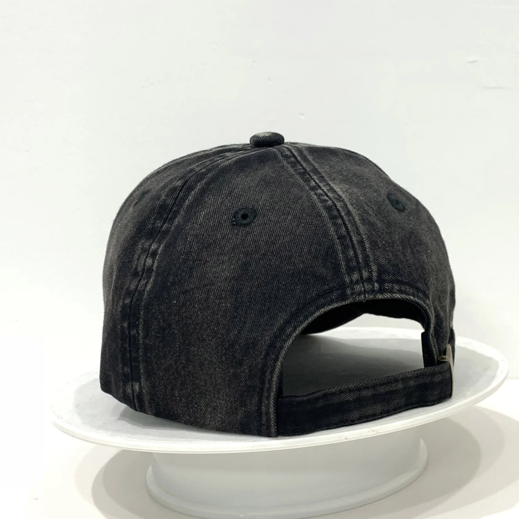 Blank Black Distressed Baseball Hat Vintage Washed Cap Stonewashed Hat ...