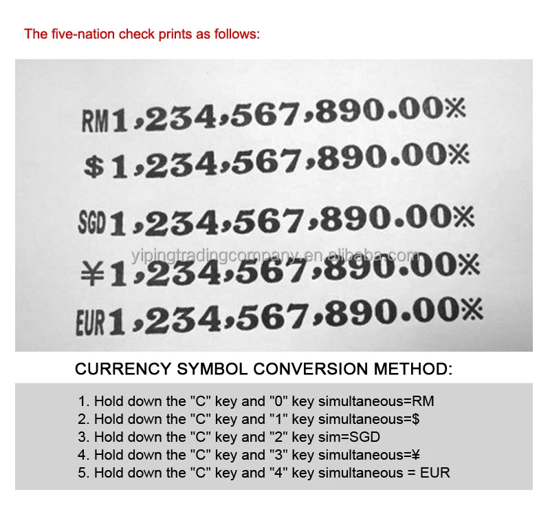 DY330 Electronic Check Writer & Business Check Printer - Customized OEM