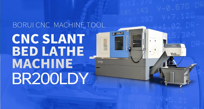Meching Slant Bed Cnc Lathe Slant Bed Cnc Turning Center With Fanuc ...