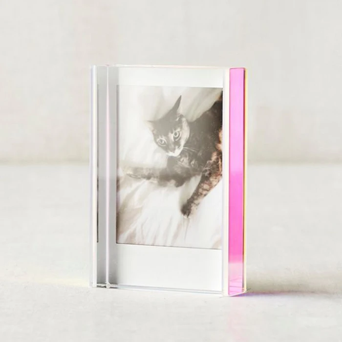 Neon Pink Profile Flash Tidy Acrylic Photo Frame Mini Acrylic Insert ...