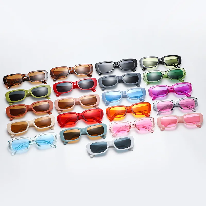 Fashion Retro Small Square Frame Sunglasses Women Summer Vintage Punk ...
