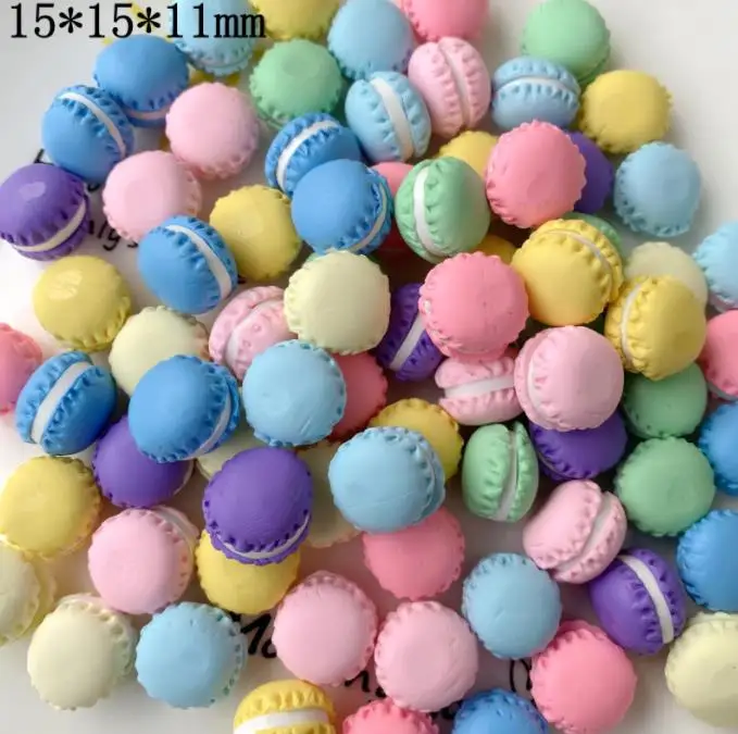 High Quality Colorful F-ake Macaroon Charms For F-ake Bake Decorate ...