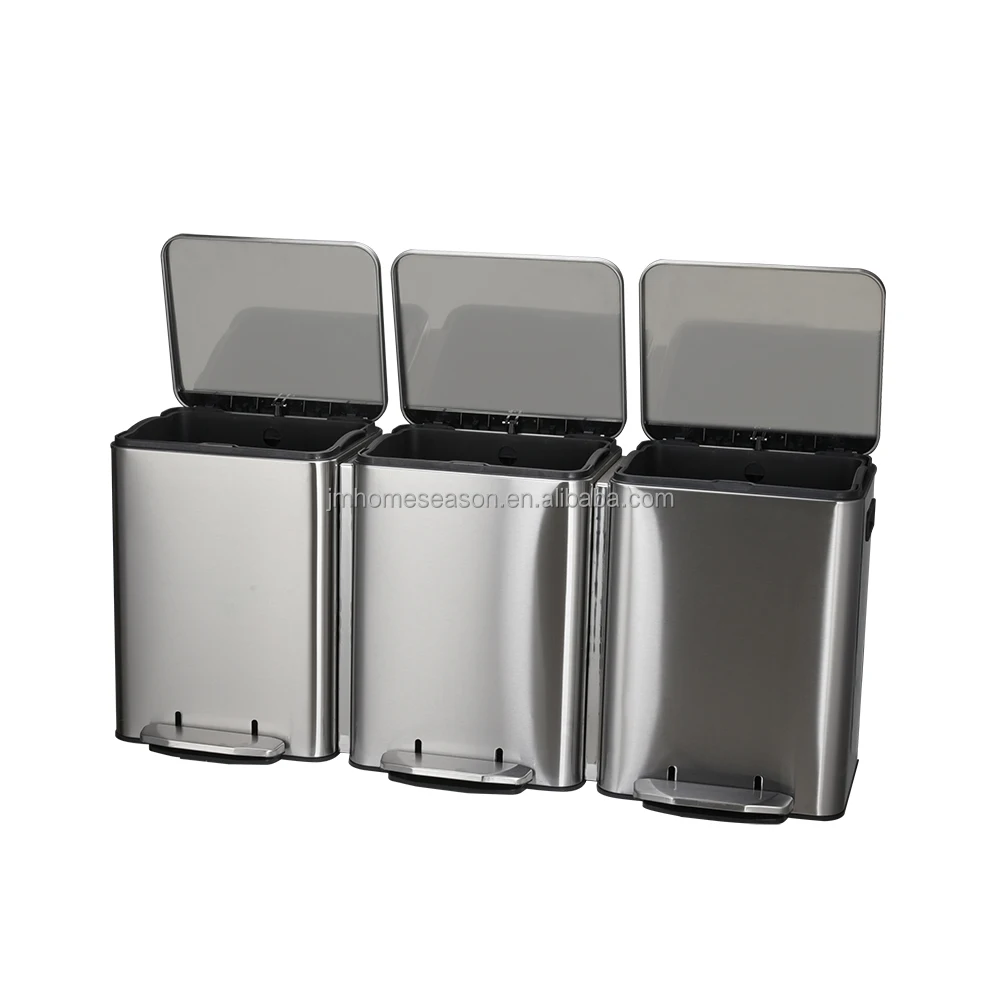 3 Compartment Recycling Bin - Eco-Friendly & Durable