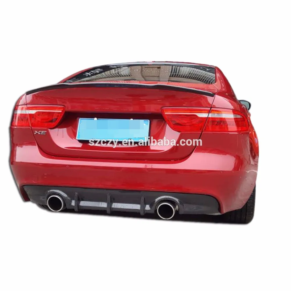 Rear Bumper Position Carbon Fiber Xe Rear Diffuser For Jaguar Xe 2015up ...