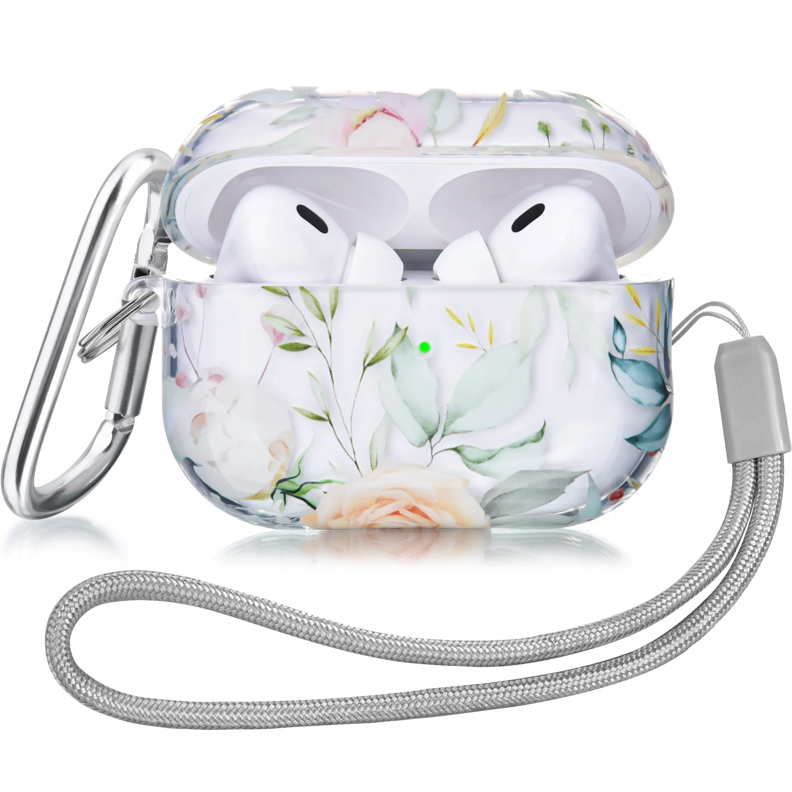 New Custom Cactus Protective Earbuds Cover Honeybee Flower Clear ...