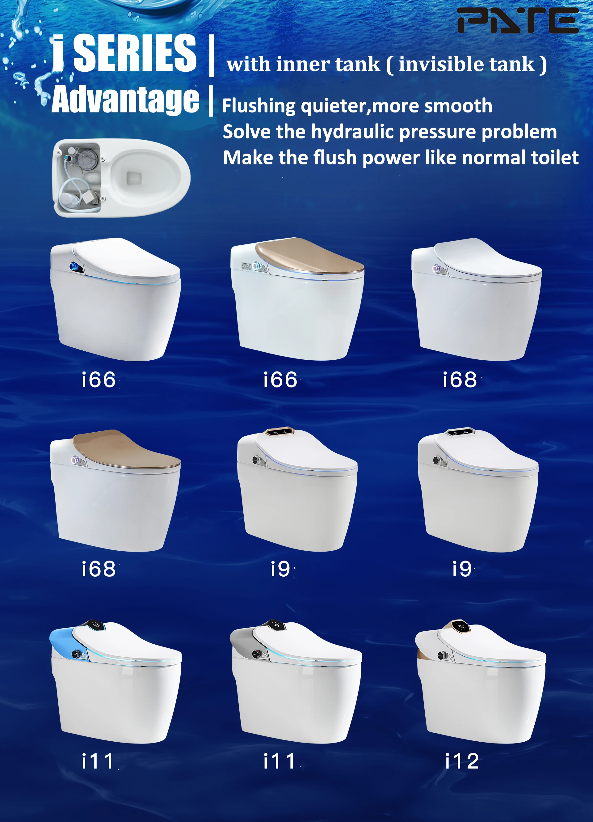 Modern Inodoro Con Sensor Bathroom Intelligent Heated Smart Sensor Auto ...