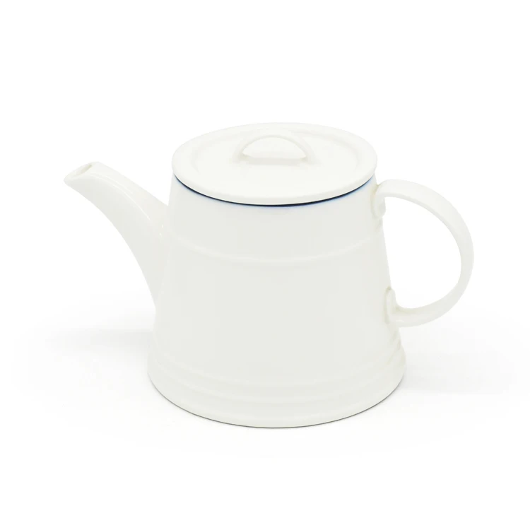 Simple Design Custom Nostalgia Collection Ceramic 900cc Tea Pot White ...