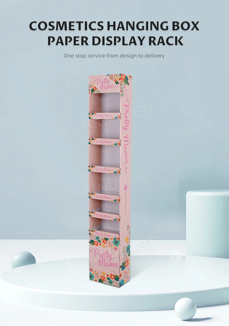 Custom Ecofriendly Sidekick Retail Display Rack Cardboard Cosmetics ...