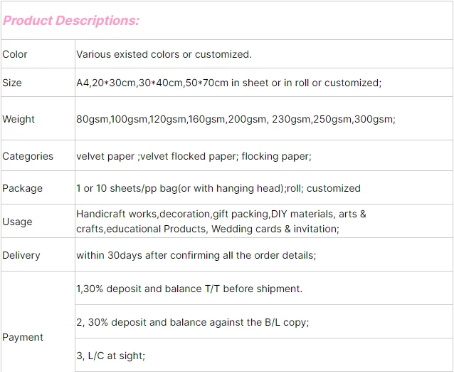 250gsm Double Side Soft Touch Color Luxury White Velvet Flock Paper ...