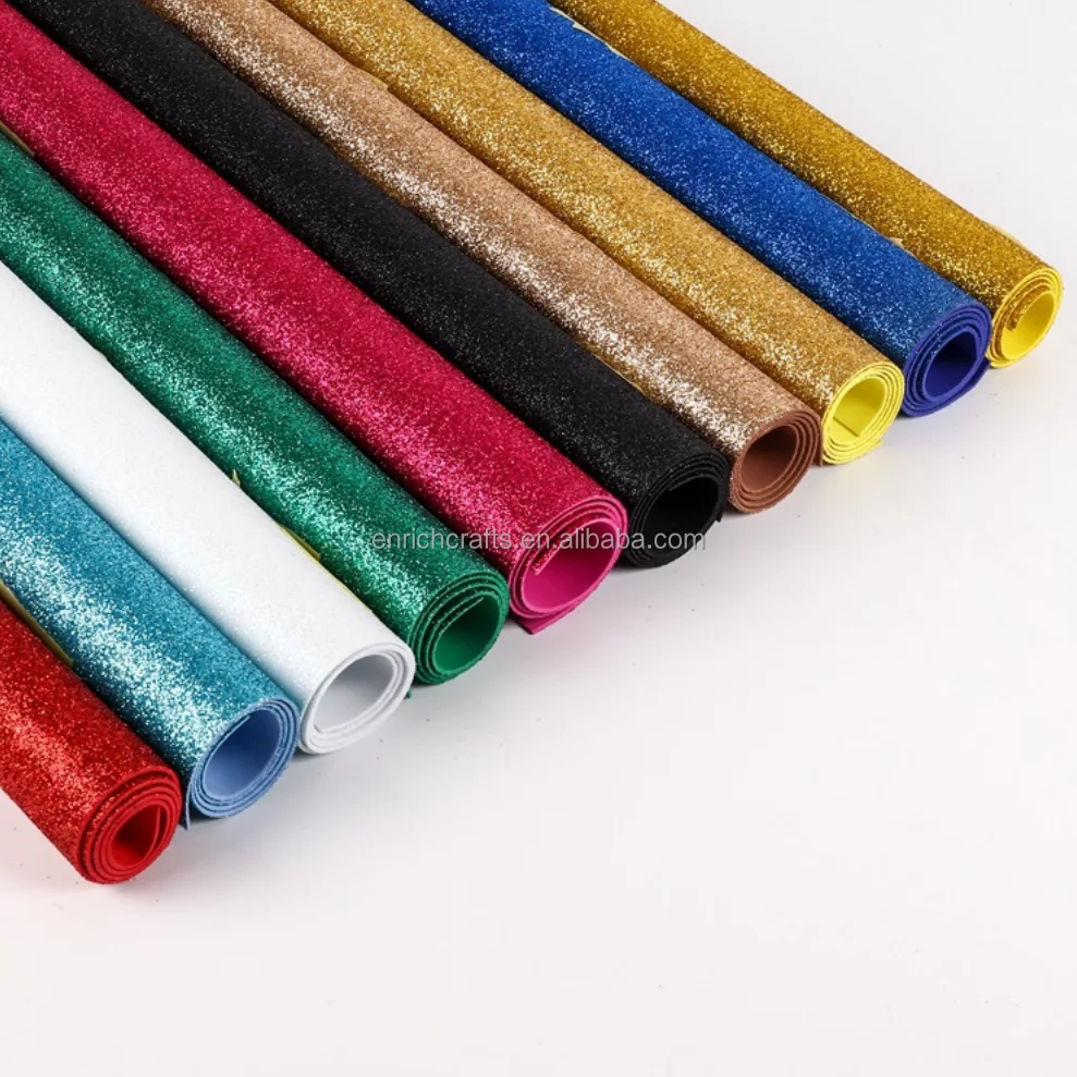 Enriching Fancy Color Glitter Coated Eva Foam Sheets For Back To School ...