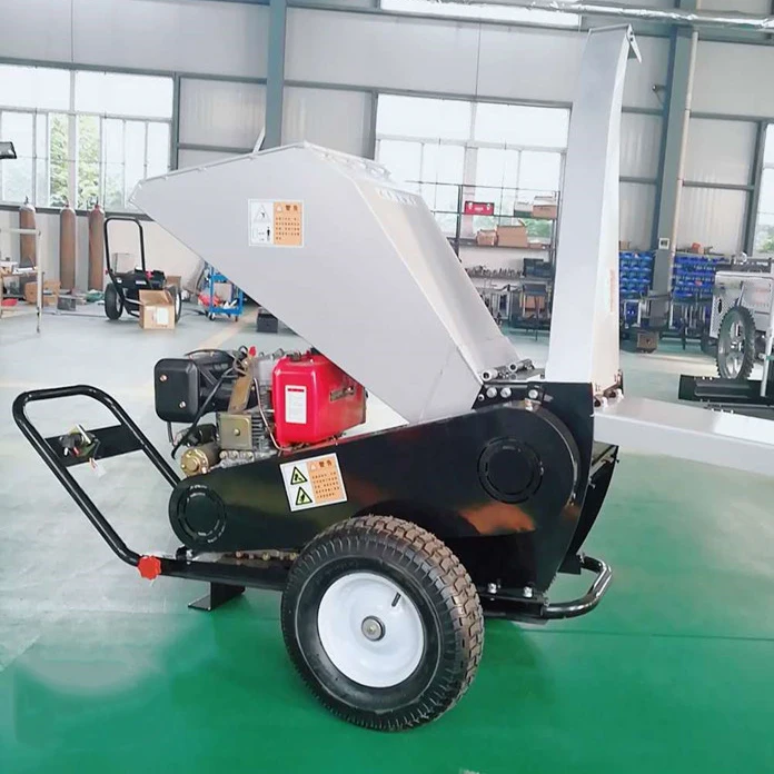 Mobile Small Wood Grinder - Efficient Palm Leaves Crusher