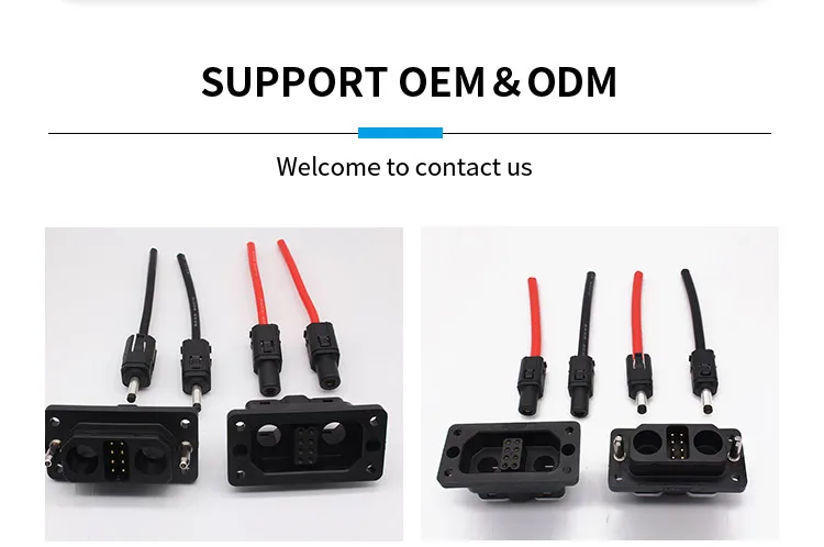 Weatherproof Sae Connector Rectangular Power Socket Side Wall Port ...